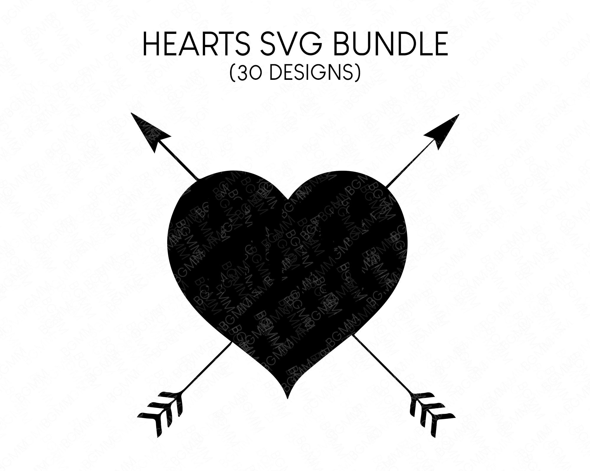 Heartshape SVG Bundle Heart Shape SVG Hearts SVG Cut File | Etsy