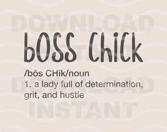 Boss Chick Png - Etsy