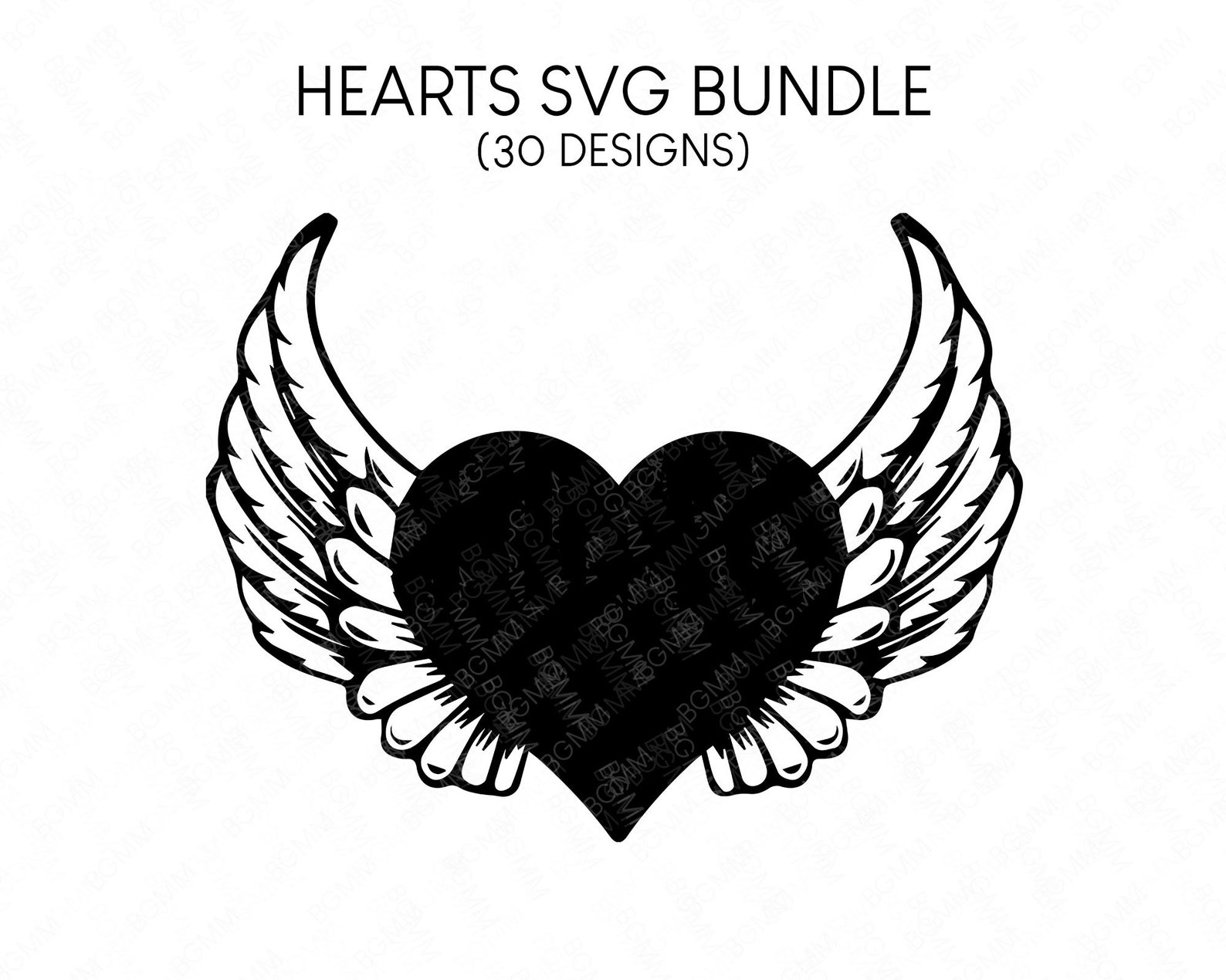 Heartshape SVG Bundle Heart Shape SVG Hearts SVG Cut File | Etsy
