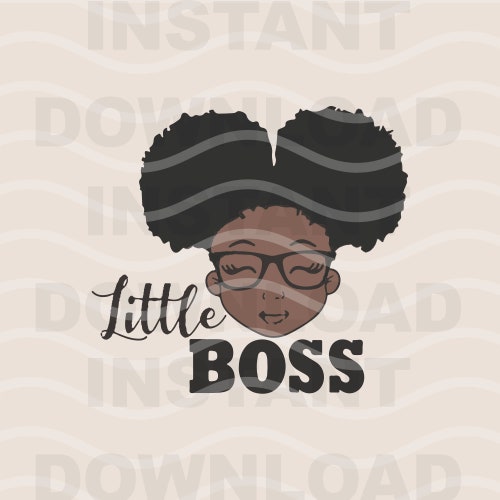 Boss Chick SVG Dark Skin Queen Black Girl Magic Cricut - Etsy