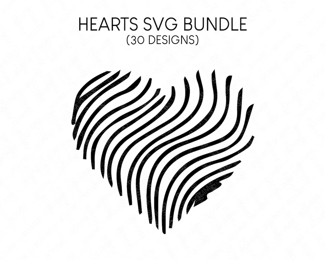 Heartshape SVG Bundle Heart Shape SVG Hearts SVG Cut File | Etsy