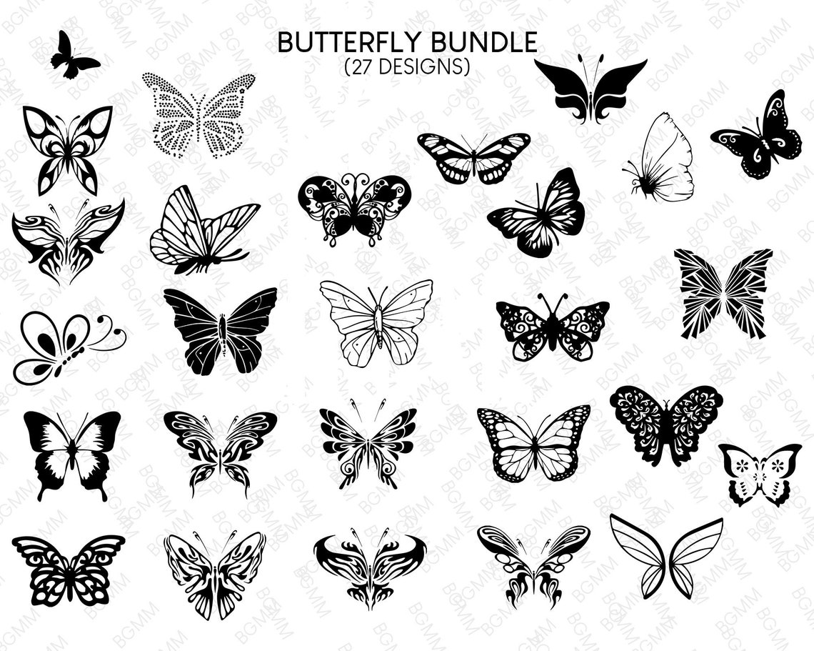 Butterfly Wings SVG Bundle Butterflies SVG Files for Cricut - Etsy