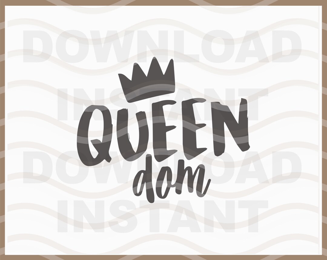 Queendom SVG - Afro Queen, Black Woman, Melanin Poppin, Curly Hair ...