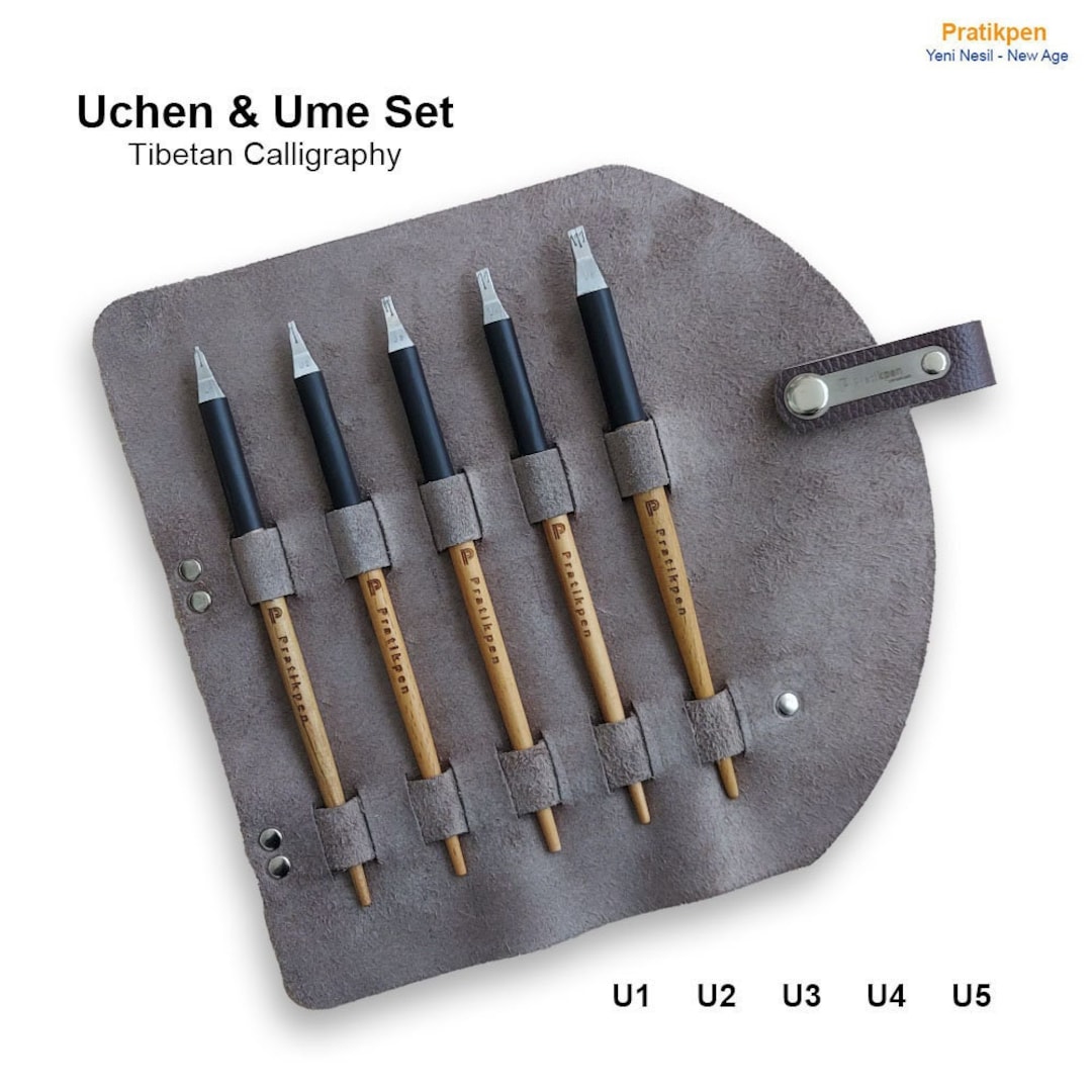 Pratikpen Tibetan Calligraphy Uchen&ume Set New Age, Tibetan Script ...