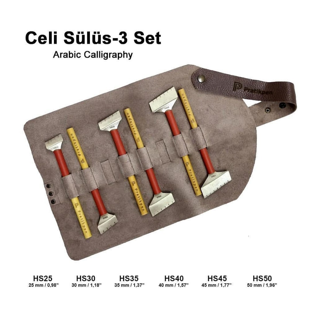 Pratikpen Arabic Calligraphy Thuluth Pen Set: Handmade Professional ...