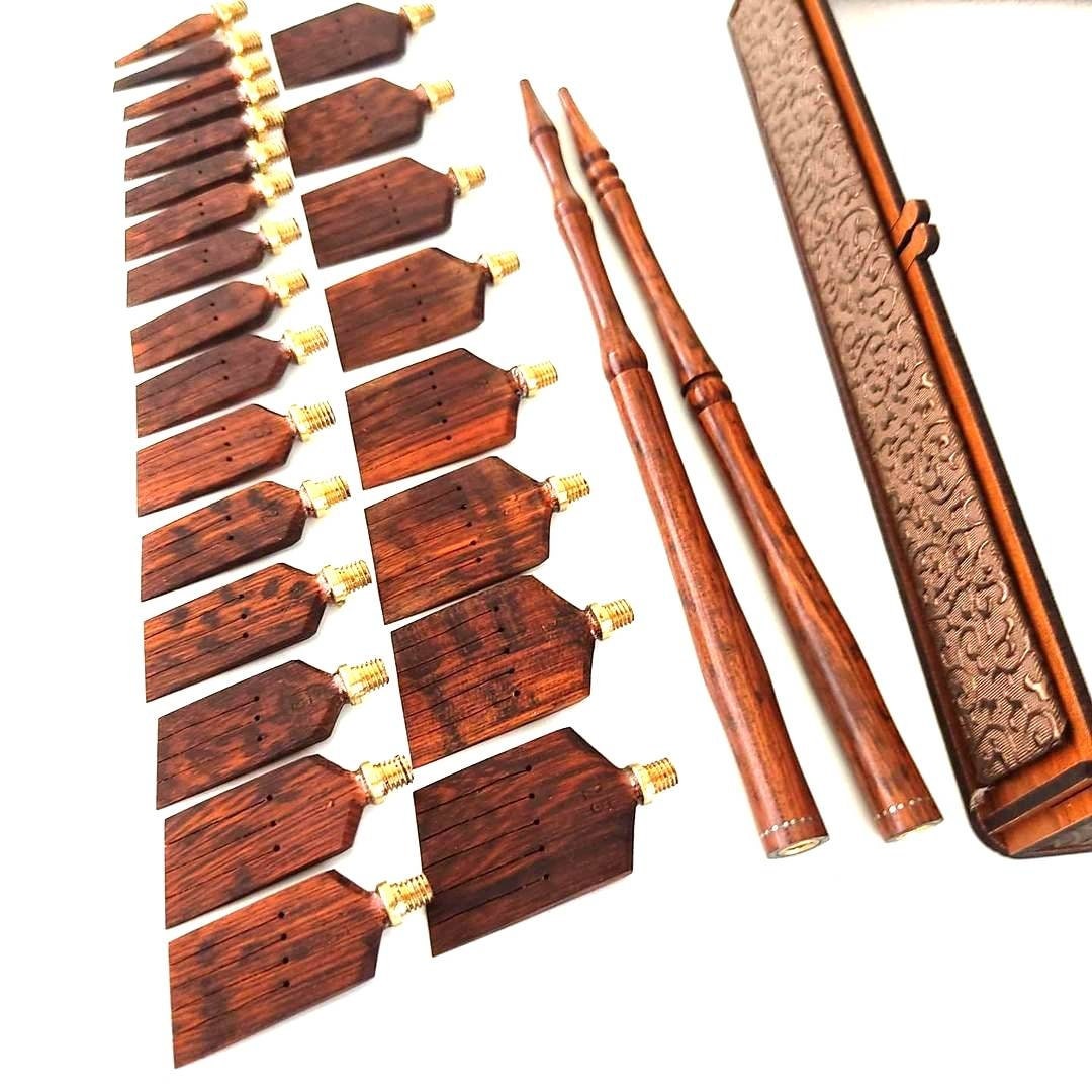 Arabic Calligraphy Thuluth Pen Set,snakewood Professional Pens, 2-25mm ...