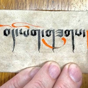 Pratikpen Tibetan Calligraphy Uchen Pen Set: Wooden Handle, Stainless ...