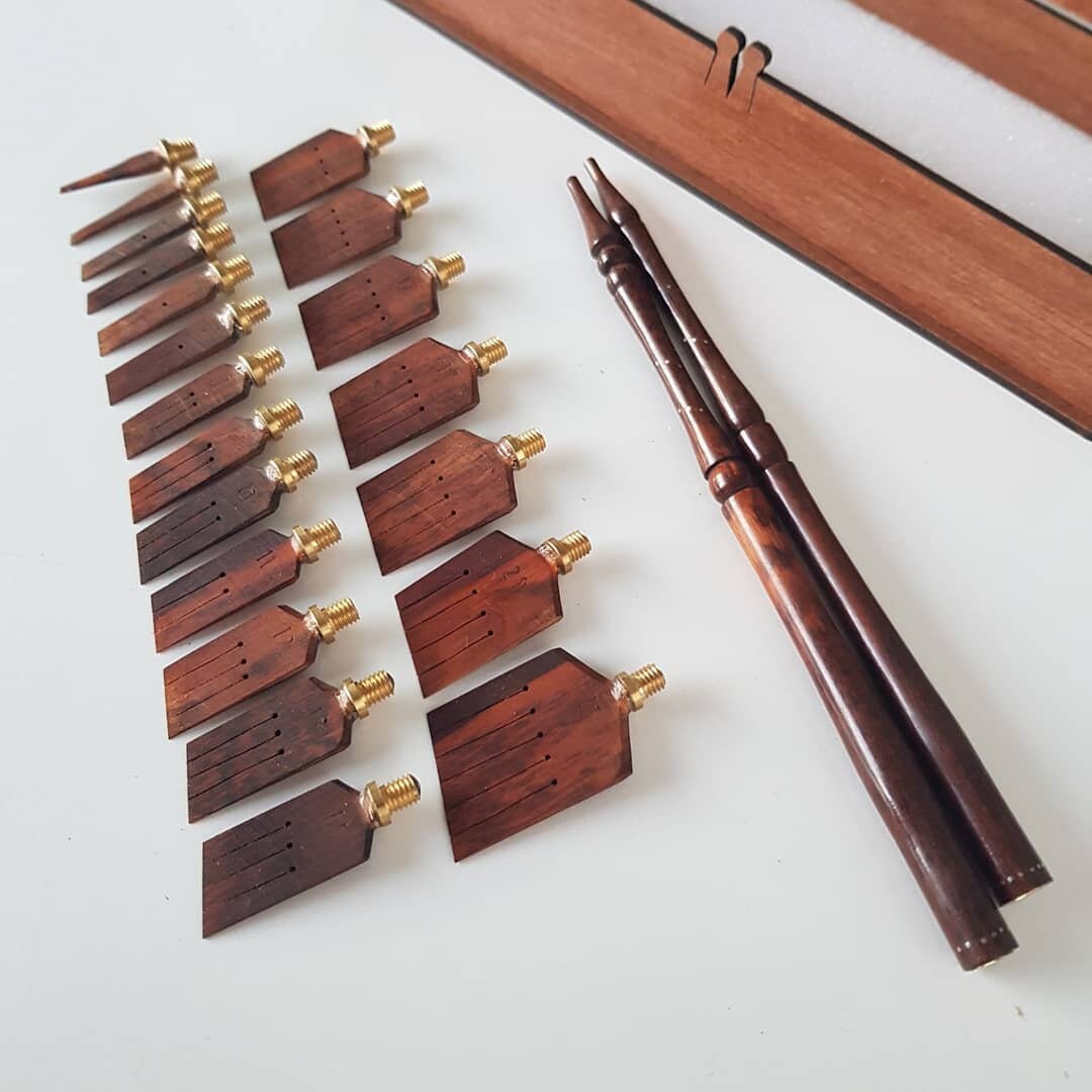 Arabic Calligraphy Thuluth Pen Setsnakewood Professional - Etsy