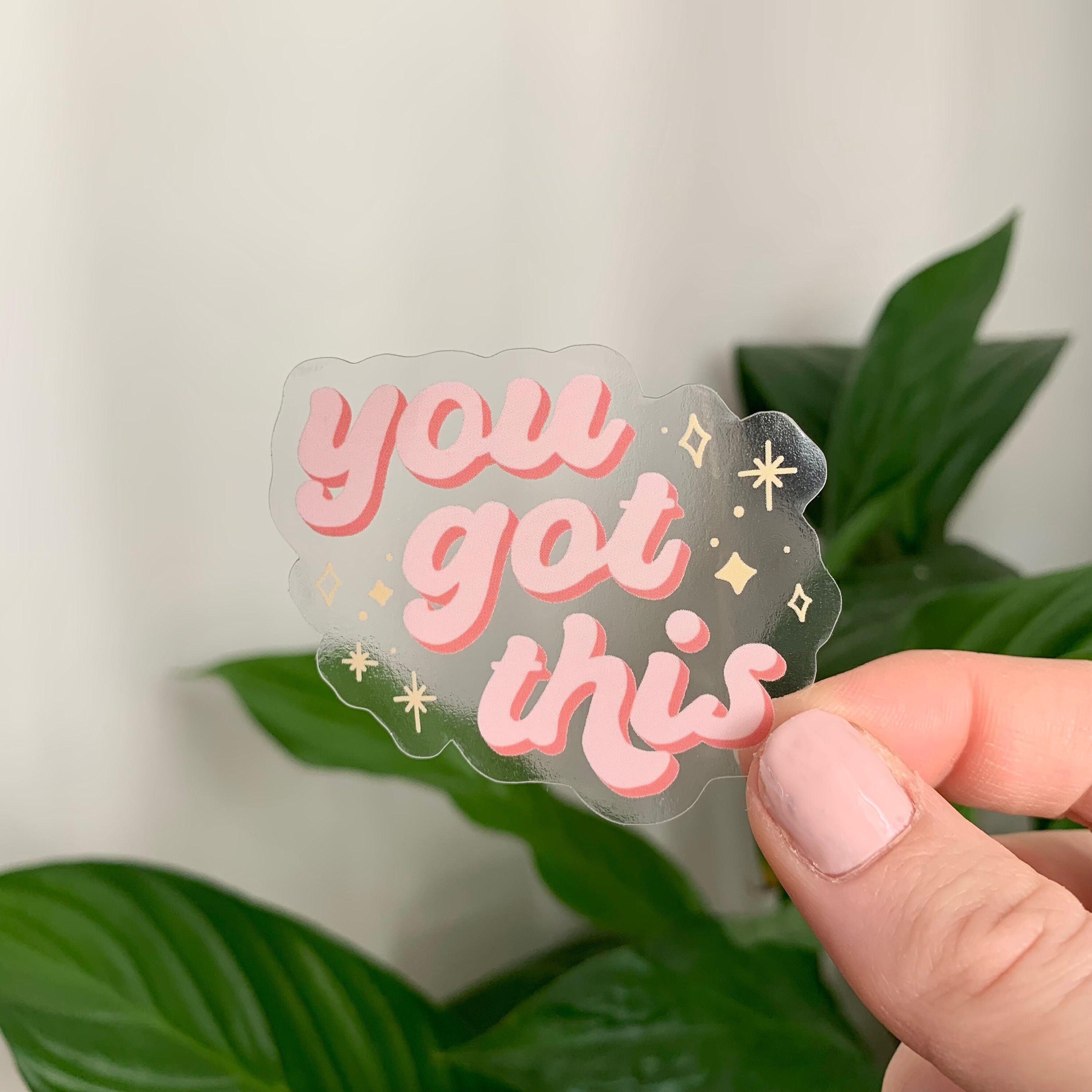 You Got This Clear Vinyl Sticker Waterproof Sticker Vinyl | Etsy UK