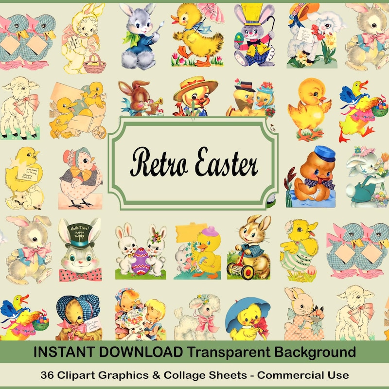 Vintage Chicks Bunny - Etsy