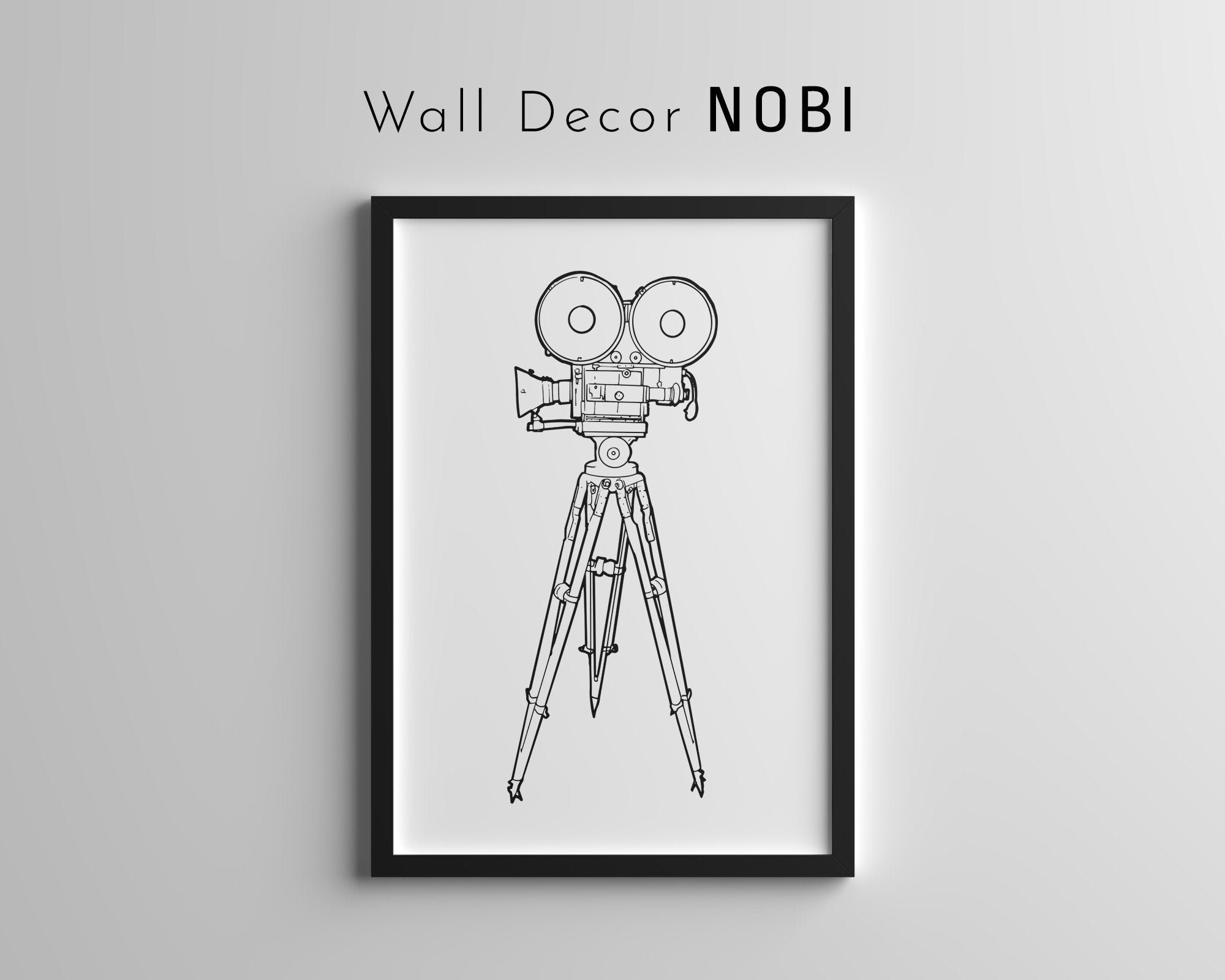 Film Camera Line Drawing