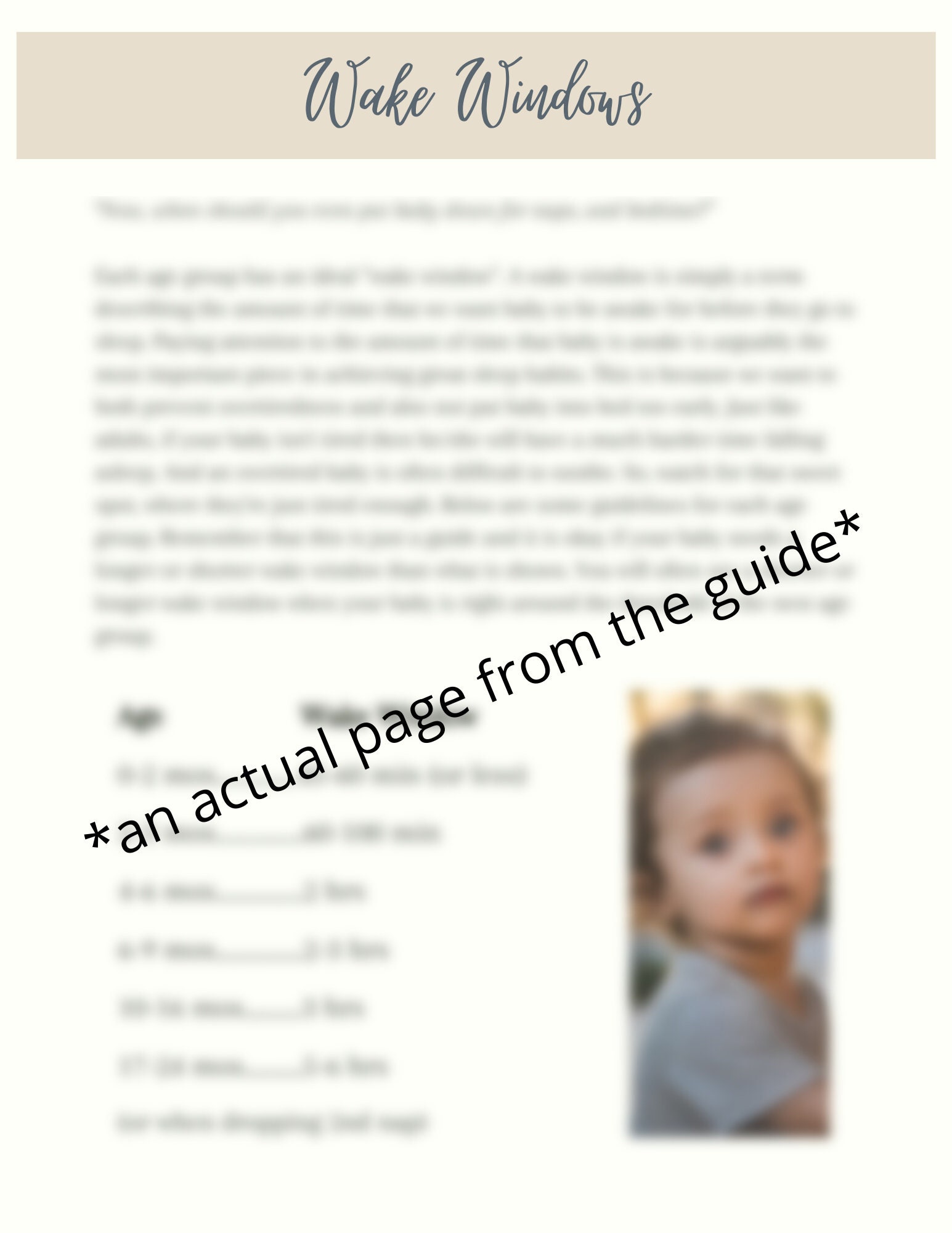 Baby Sleep Training Guide, Pick up Put Down Method, PDF Download, Sleep ...