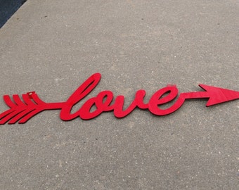 LOVE Floral Sign Vintage Metal Repro - Etsy