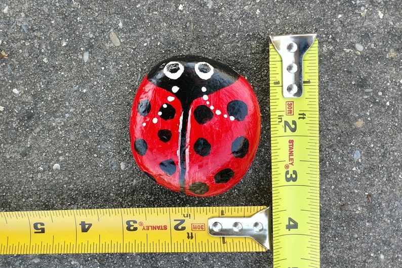 Ladybug Rock Hand Painted With Love - Etsy