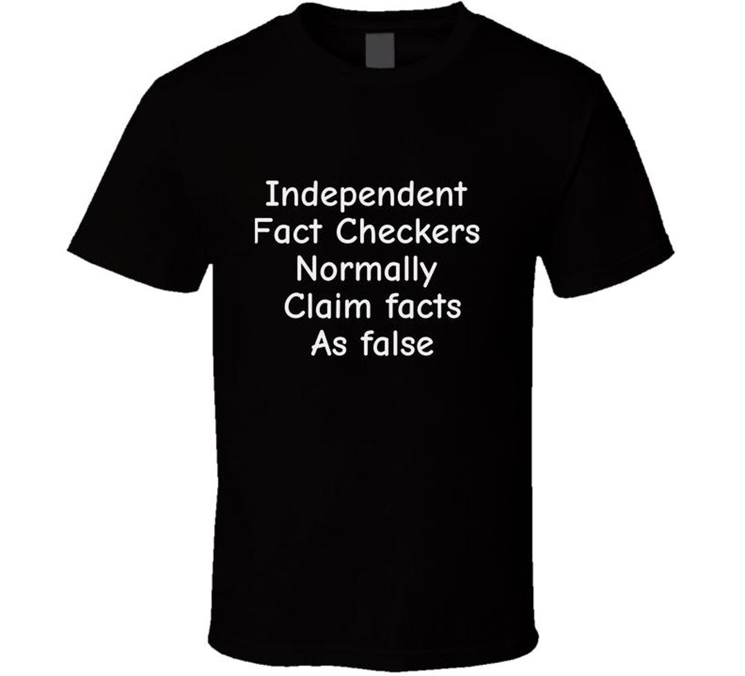 Fact Checkers T Shirt - Etsy