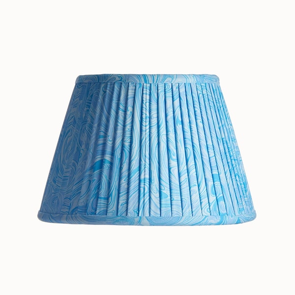 Pleated Light Blue Lamp Shade - Etsy