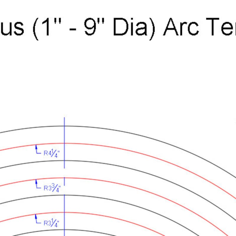 Radius Template - Etsy UK