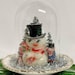 Vintage Miniature Snowman Glass Dome: Festive Holiday Centerpiece - Etsy