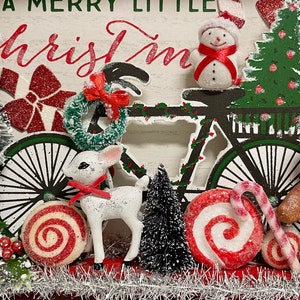 Vintage Christmas Gingerbread Mini Cherished Teddy With Candy Cane and ...