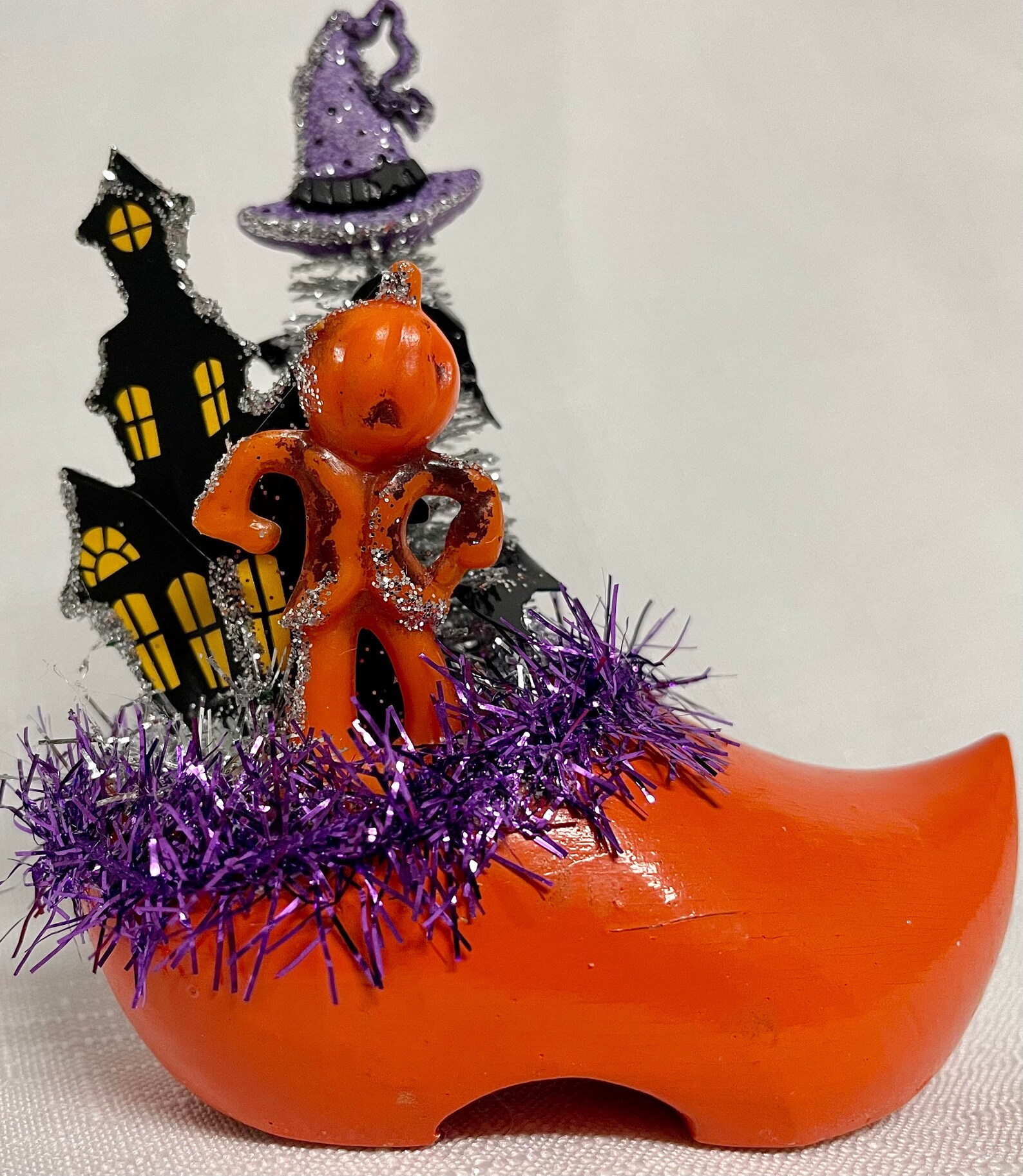 Miniature Halloween Vintage Scarecrow Shoe Centerpiece - Etsy