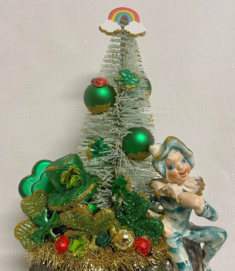 Vintage Relpo Original Ceramic Pixie St. Patrick's Day - Etsy