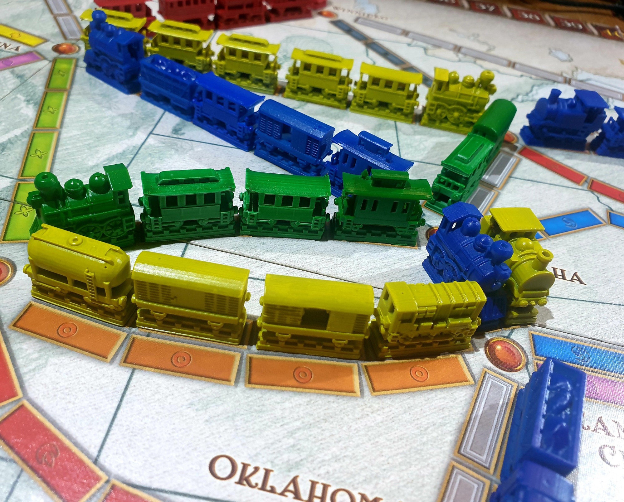 Ticket to Ride Freight Boardgame 3D Printable Trains and Freight Wagons ...