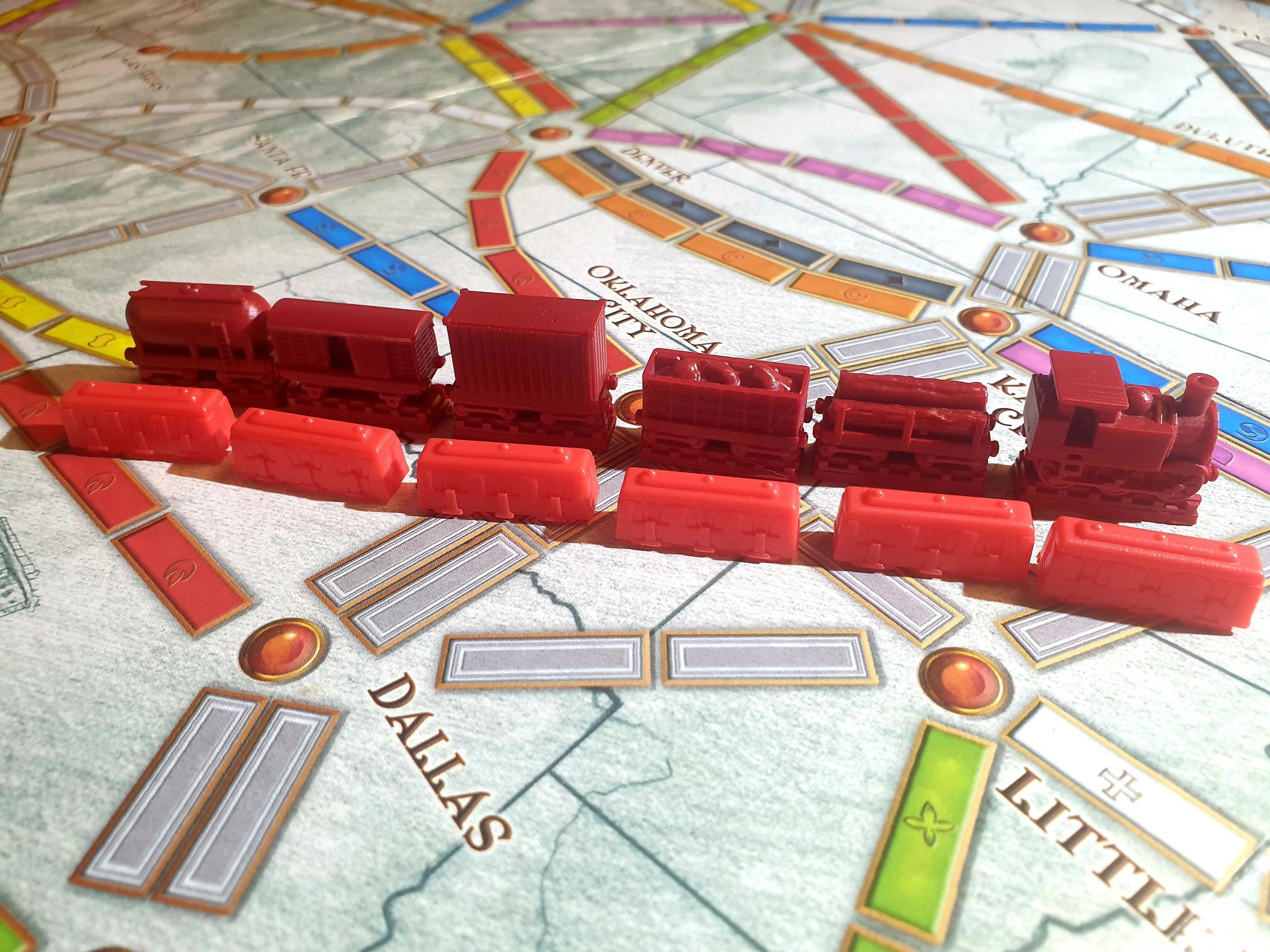 Ticket to Ride Freight Boardgame 3D Printable Trains and Freight Wagons ...
