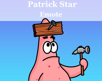 Stunned Patrick Star Twitch Emote, Spongebob Emote - Etsy