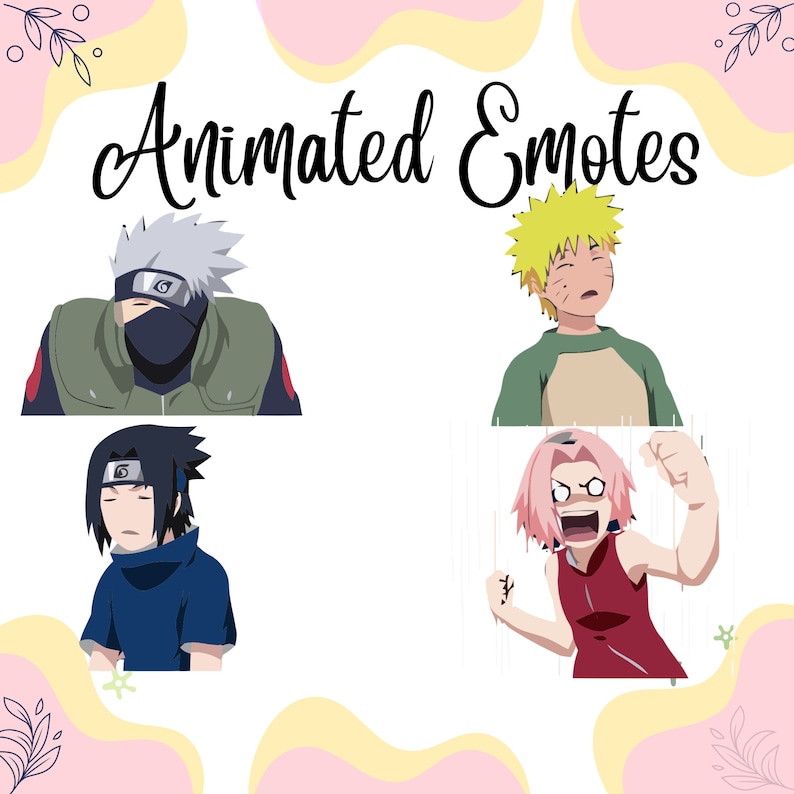 ANIMATED Emotes Naruto - Etsy