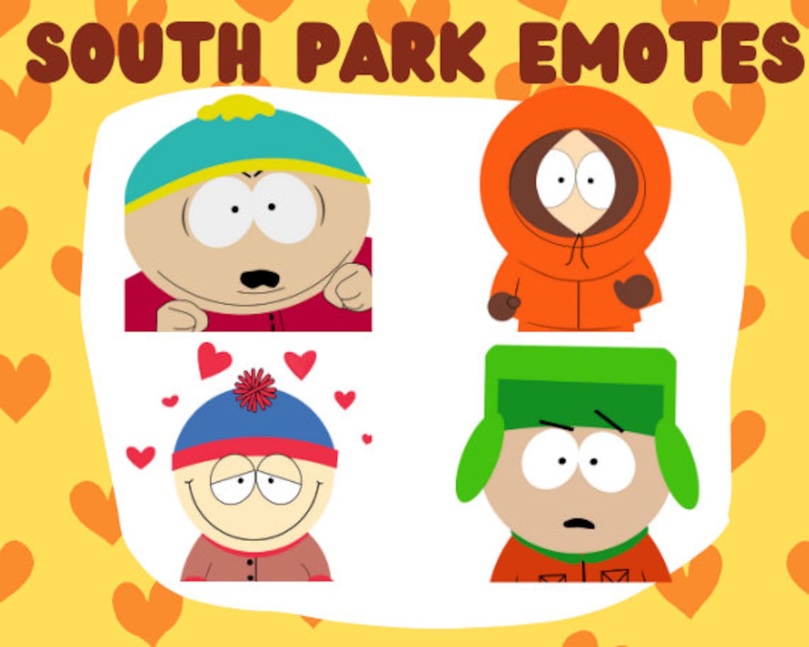 South Park Emote Pack Twitch/discord - Etsy UK