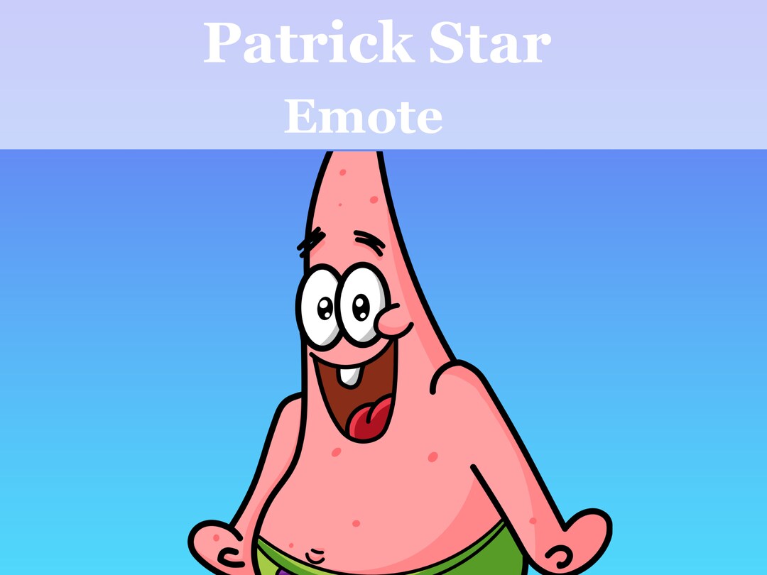 Patrick Star Emote Twitch/Discord - Etsy España