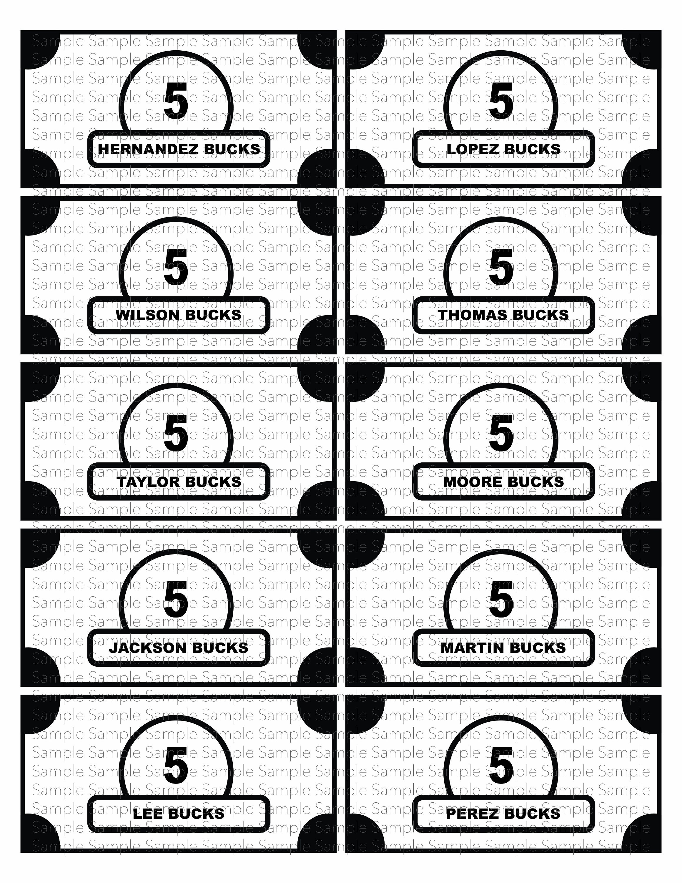 Custom Play Money personalized Digital Download - Etsy