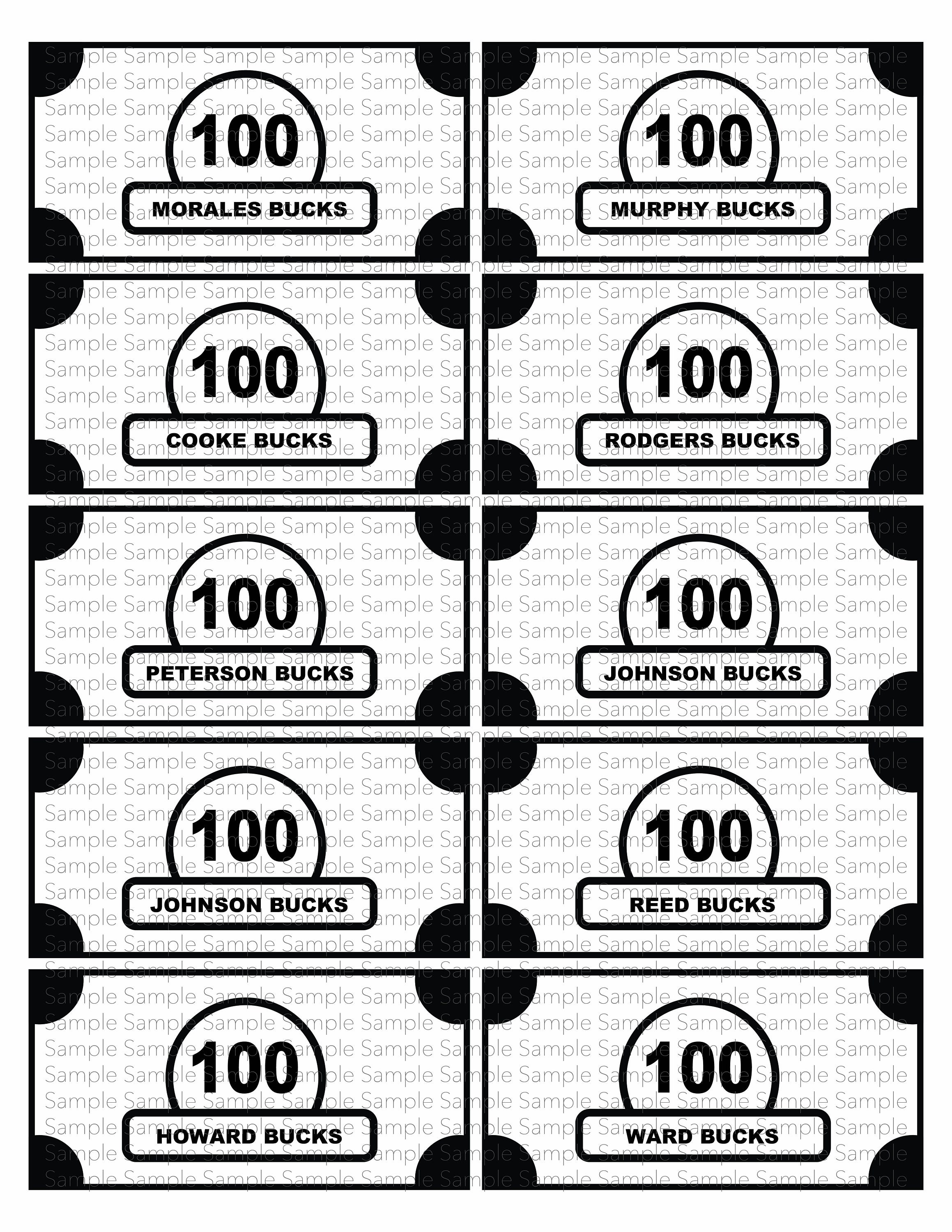 Custom Play Money personalized Digital Download - Etsy