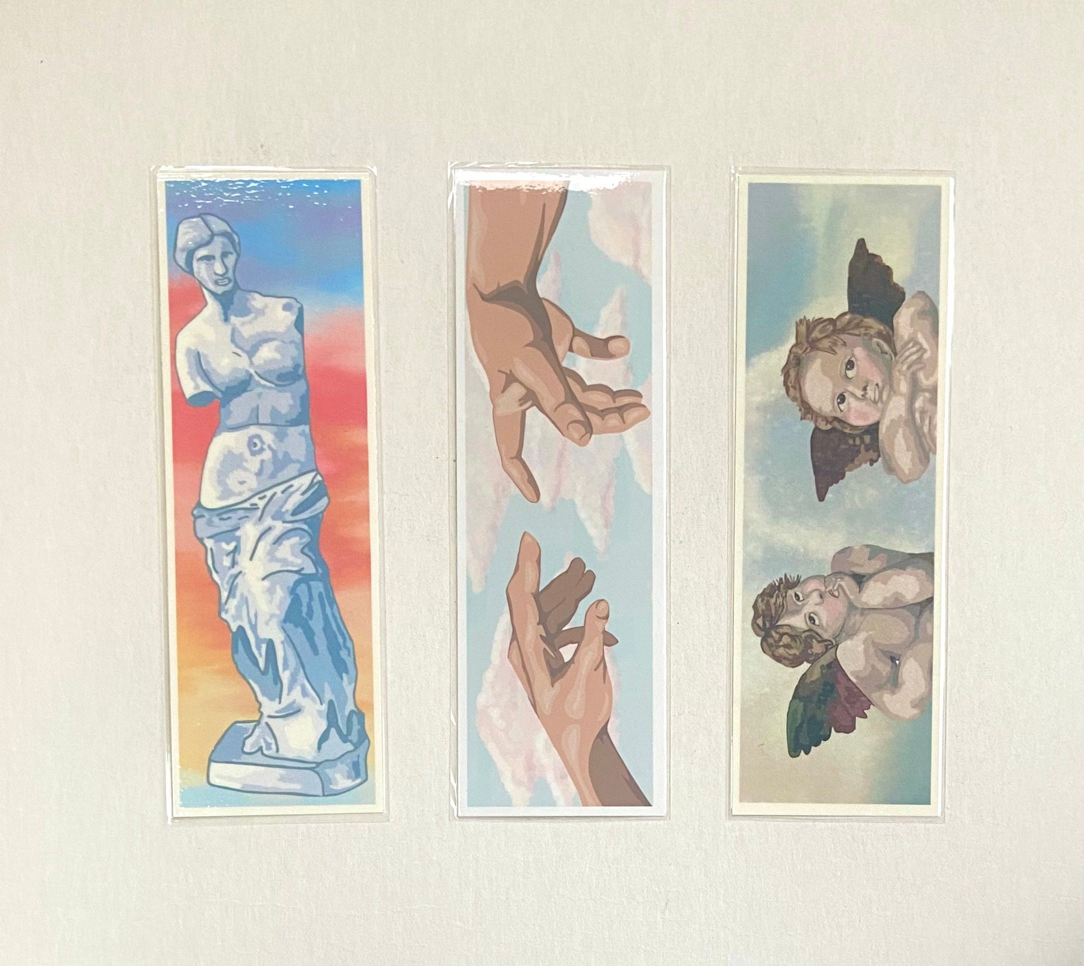 Original Bookmark Renaissance Art Set Drawn Digitally Laminated, High ...
