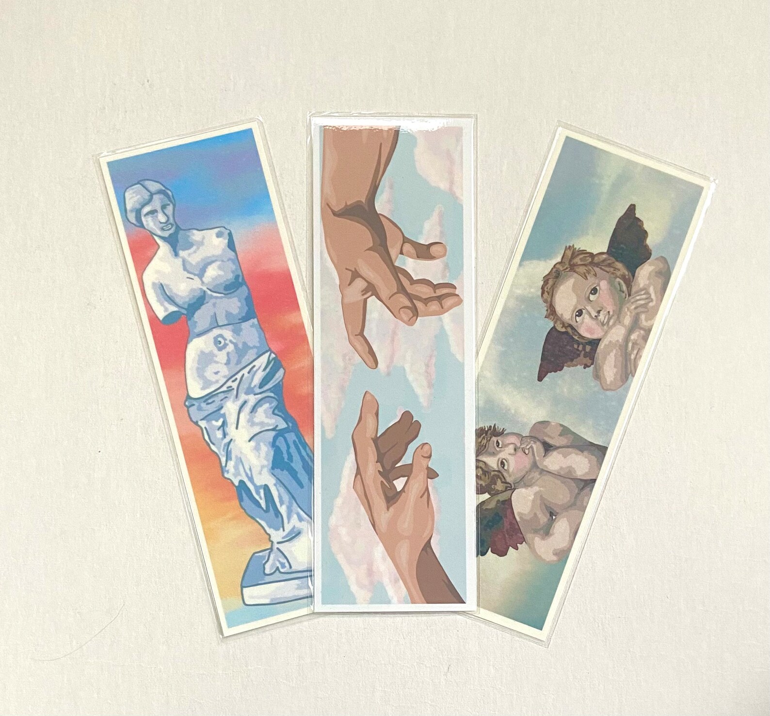 Original Bookmark Renaissance Art Set Drawn Digitally Laminated, High ...