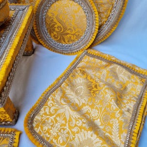 Mustard Miyan Set, Maiyan Ceremony, Indian Wedding, Maiyan Set, Maiyan ...