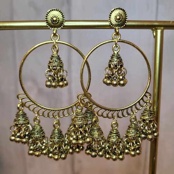 Jhumka Jhumka Earrings Jhumka Earring Set Indian Earring Set Indian Earrings Indian Wedding Indian Wedding Jewellery Bollywood Style Etsy