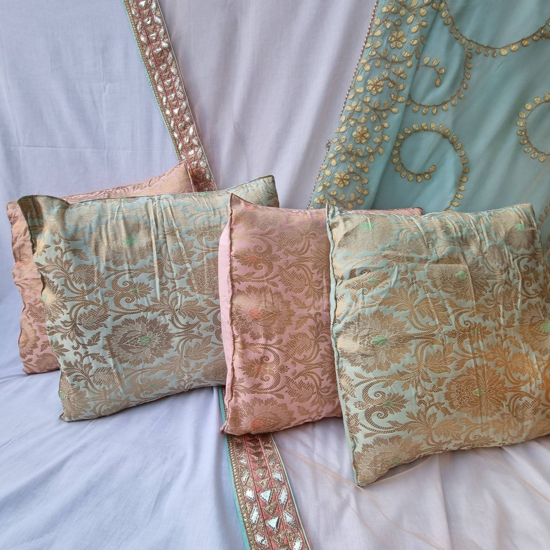 Indian Scatter Cushions, Indian Decor, Pastel Wedding Decor, Cushion ...