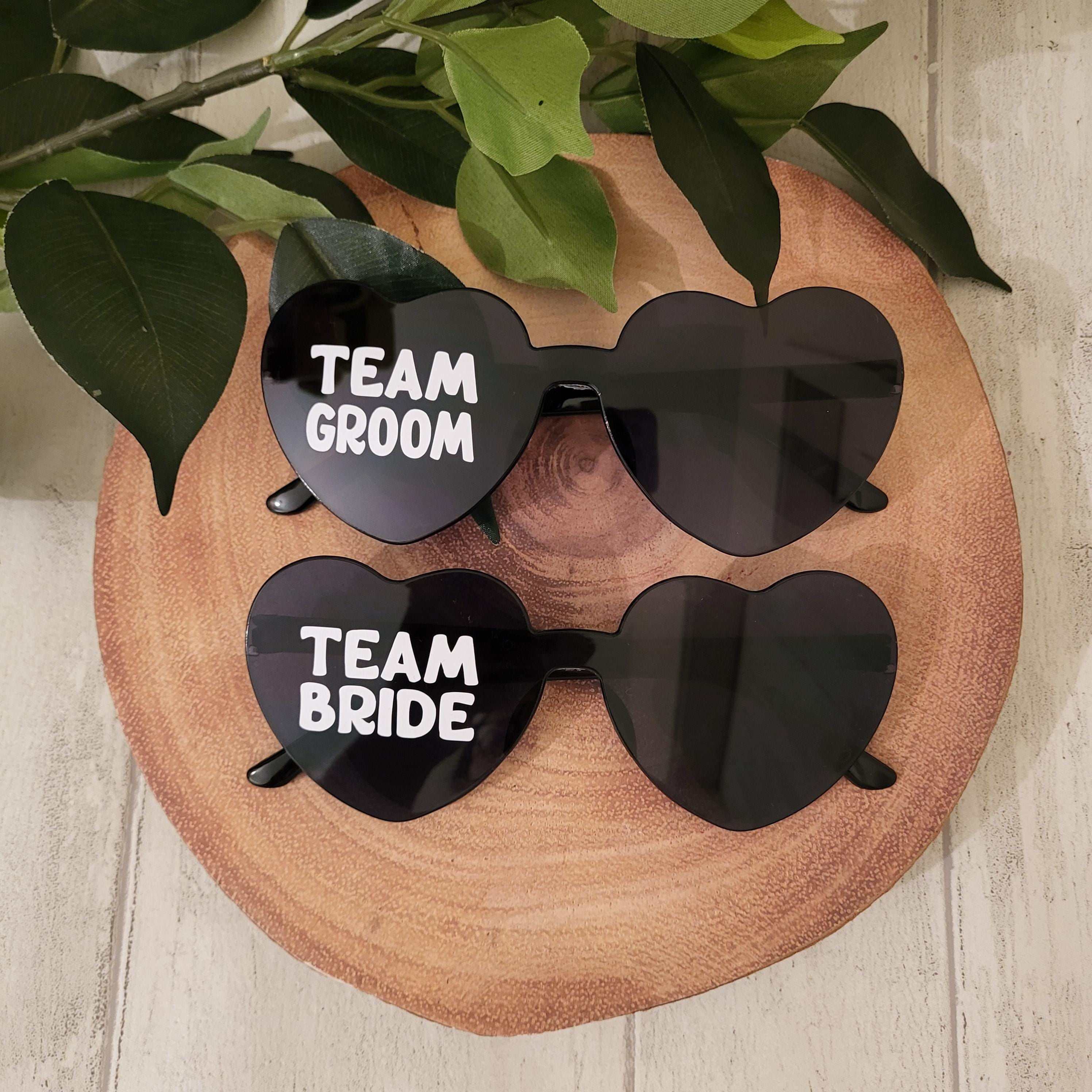 Team Bride, Team Groom, Personalised Glasses, Wedding Glasses ...