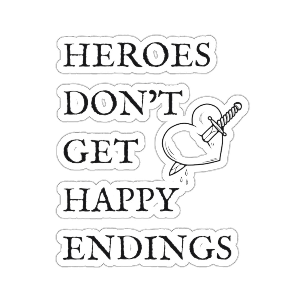 Cute Sticker, Once Upon a Broken Heart Sticker, Kindle Sticker, Laptop ...