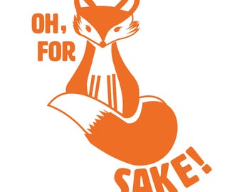 Oh for Fox Sake SVG - Etsy