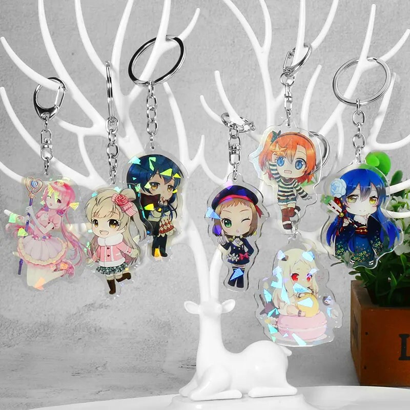 Cartoon Anime Key Chains - Etsy