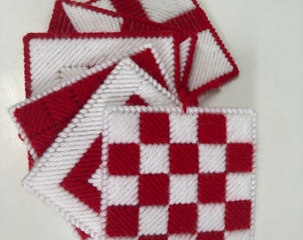 Plastic Canvas Coaster Set - Etsy