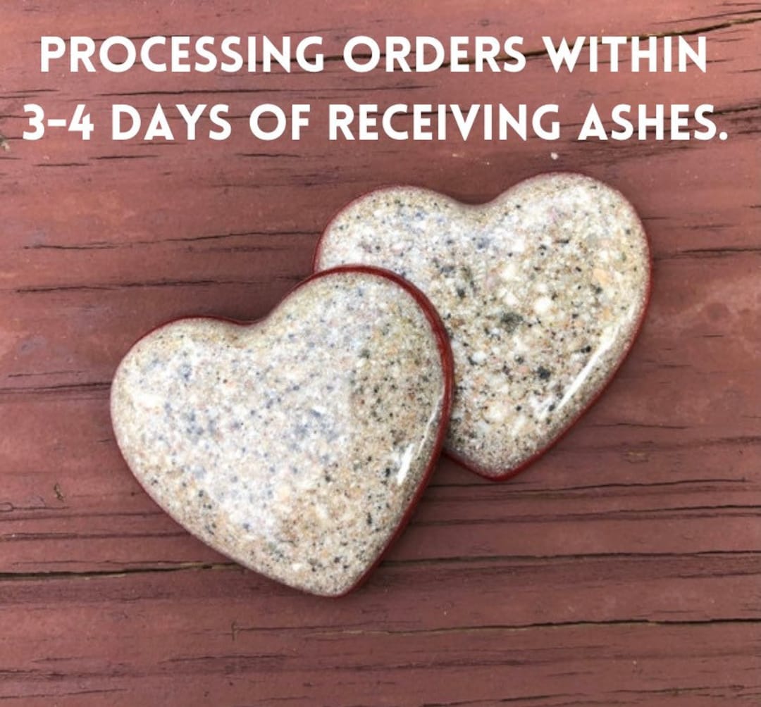 Resin Heart Keepsake: Memorial Ashes, Pet Loss Gift - Etsy