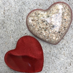 Resin Heart Keepsake: Memorial Ashes, Pet Loss Gift - Etsy