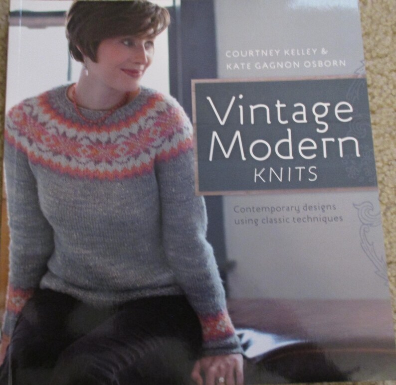 Vintage Modern Knits, Knitting Pattern Book by Kelley & Osborn - Etsy