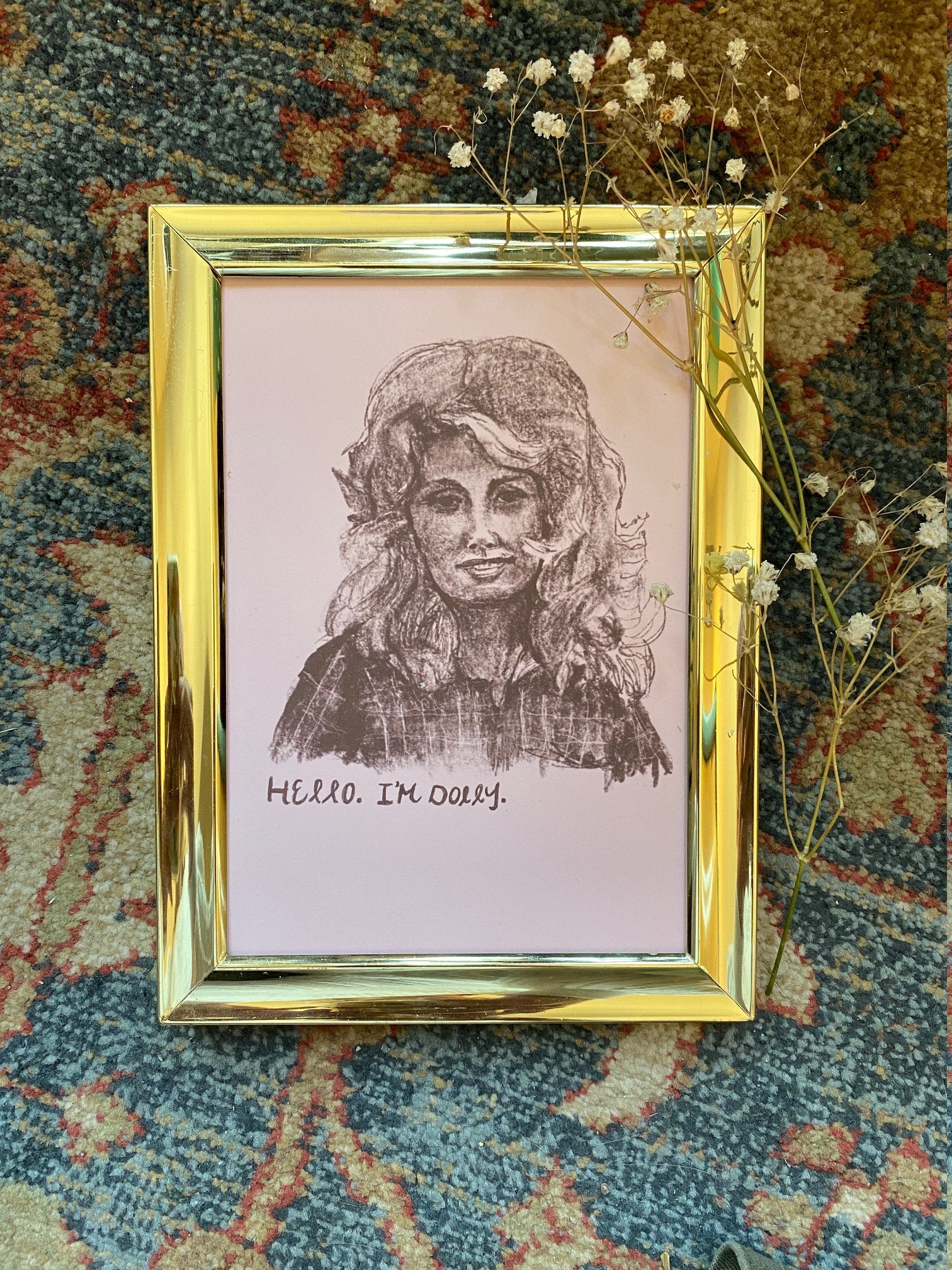 Hello, I'm Dolly | Pencil Drawing | Art Print | Dolly Parton | Figure ...