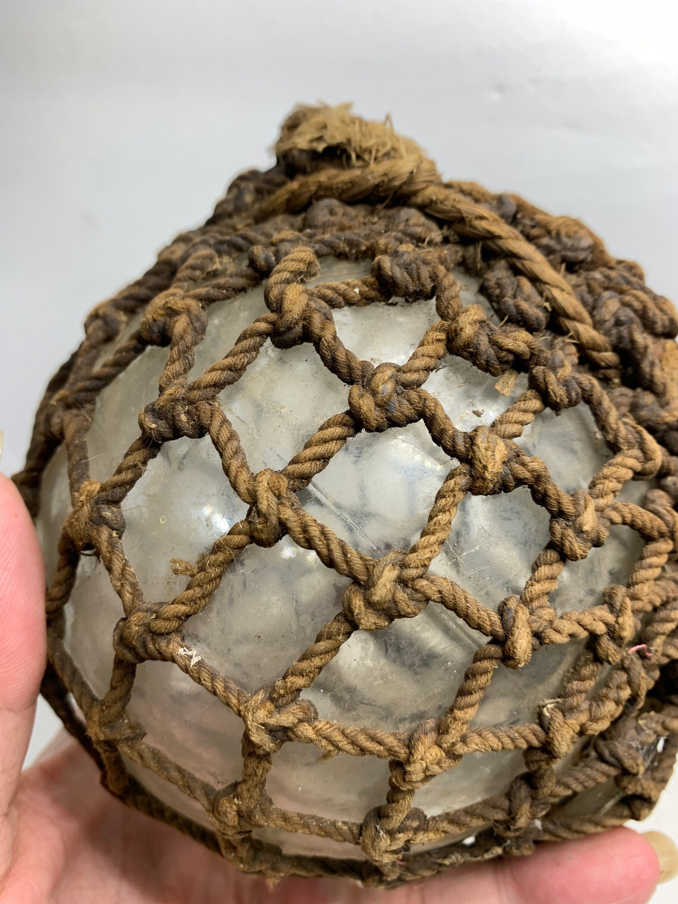 Glass Fish Float, Clear Glass Fish Bobber, Vintage Fish Equipment - Etsy