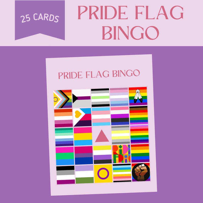 Pride Bingo - Etsy
