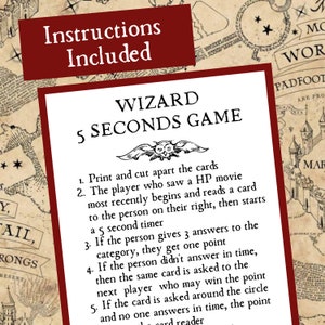 Wizard 5 Seconds Game // Magic Spells and Creatures // Birthday Party ...